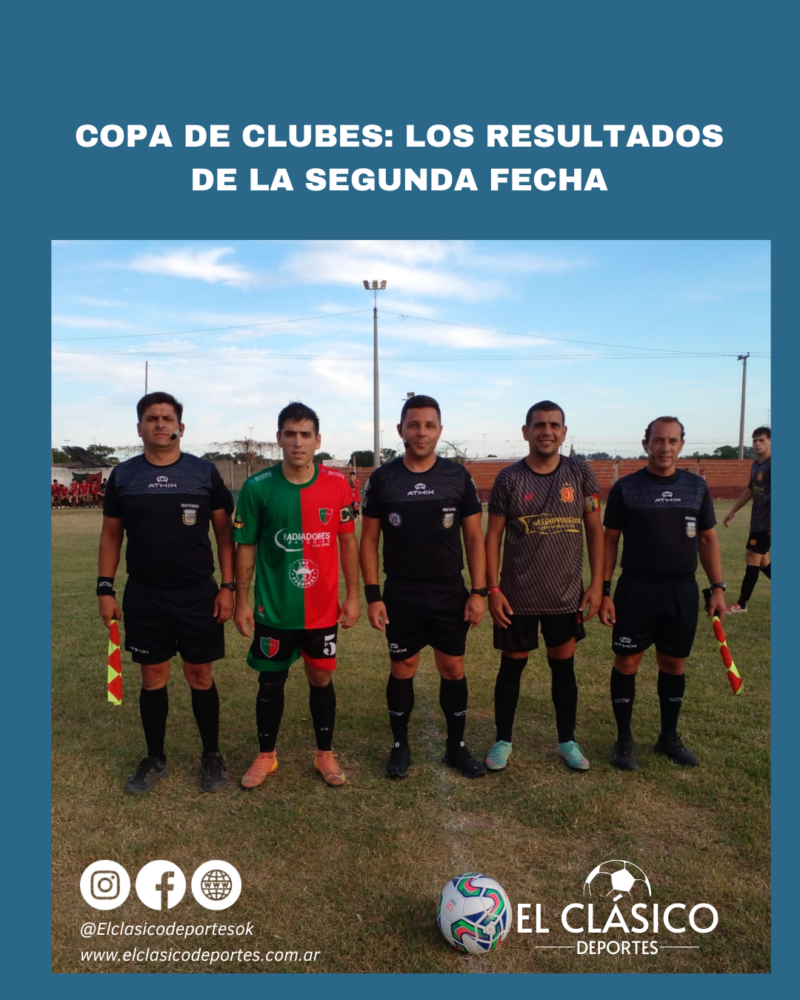 Copa de Clubes: Los resultados de la segunda fecha! - El Clásico Deportes